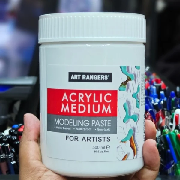 Art Rangers Modelling Paste 500ml ( Acrylic Medium) - Nib And Note